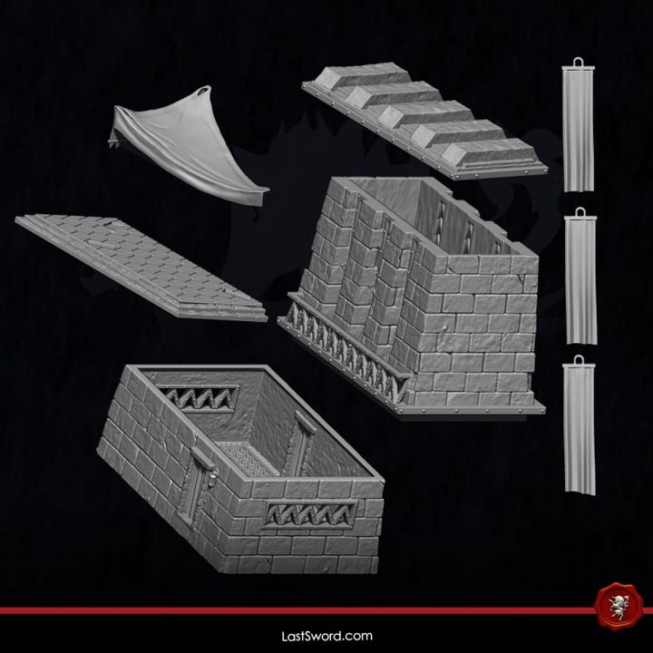 3D Printable Fallen Lineage Citizen House by LastSword Miniatures