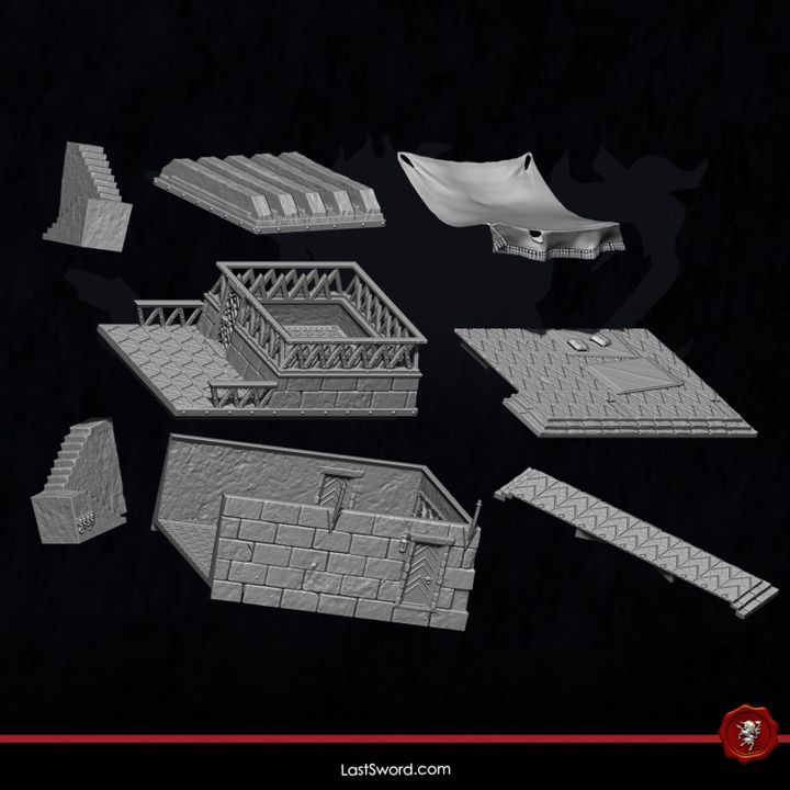 3D Printable Fallen Lineage Citizen House by LastSword Miniatures