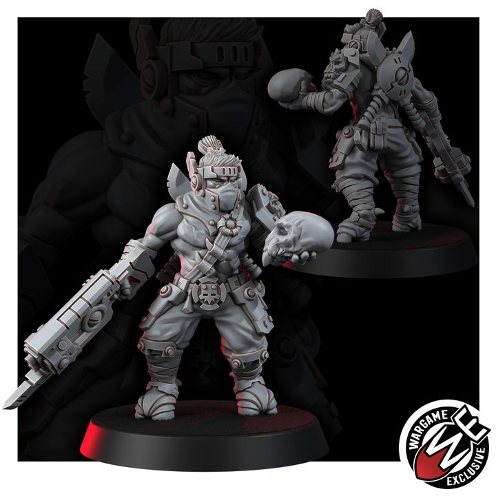 3D Printable GREATER GOOD RONIN ORK HUNTERS T2 by Wargame Exclusive
