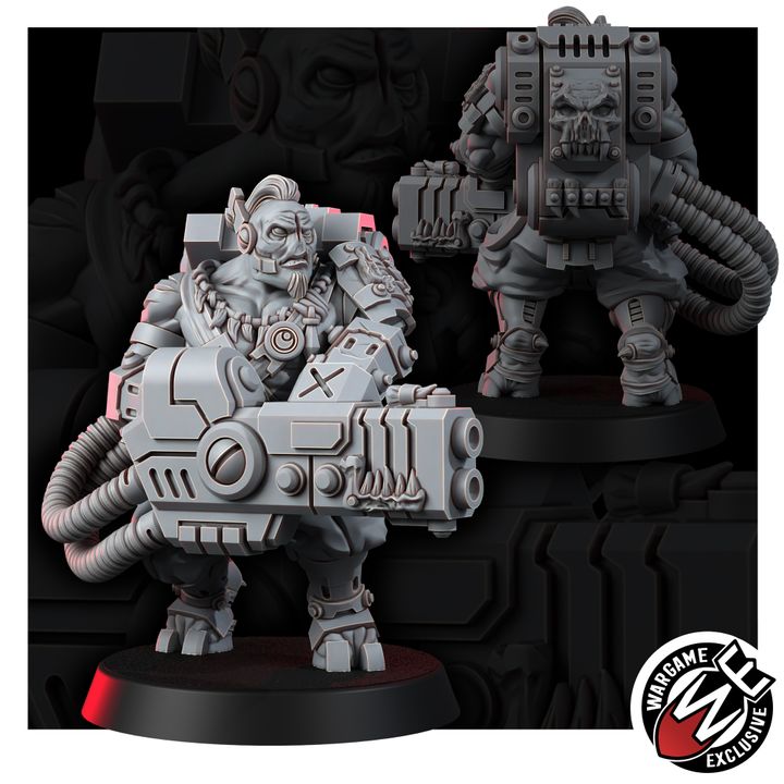 3D Printable GREATER GOOD RONIN ORK HUNTERS T2 by Wargame Exclusive