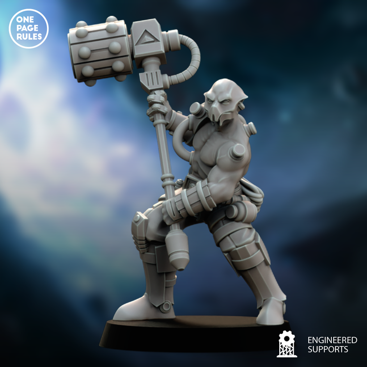 3D Printable Star Quest - Dynasty Berserker by One Page Rules