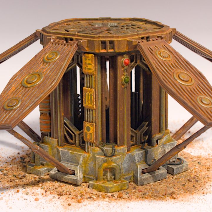 3D Printable Tabletop Terrain: Old Launch Pad/Mount (Blight Spaceport ...