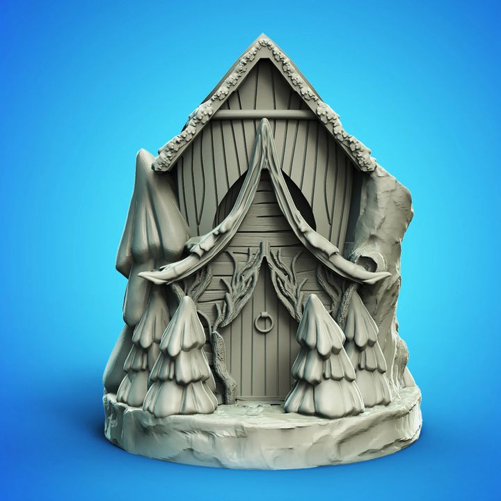 3D Printable Winter Snow Hut Bottle Holder - STL Format 3D Printable ...