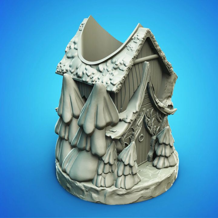 3D Printable Winter Snow Hut Bottle Holder - STL Format 3D Printable ...