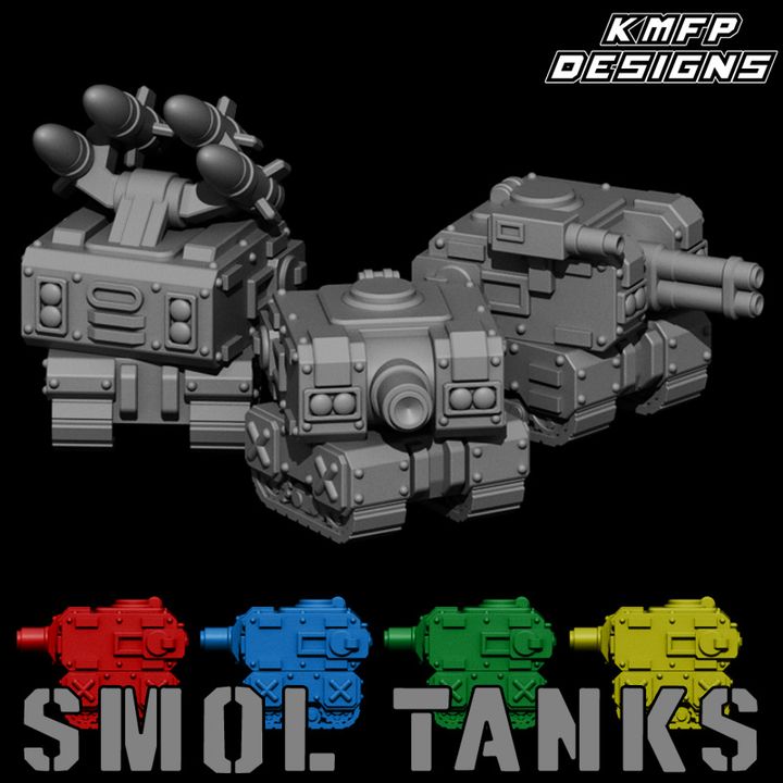 3D Printable SMOL Tanks - Core Set by KMFP Designs