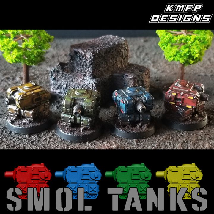 3D Printable SMOL Tanks - Core Set by KMFP Designs