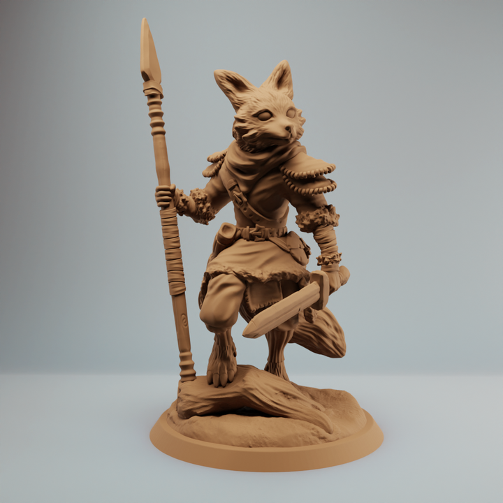 3D Printable Fox scout or ranger set of 4 miniatures - pre supported by ...