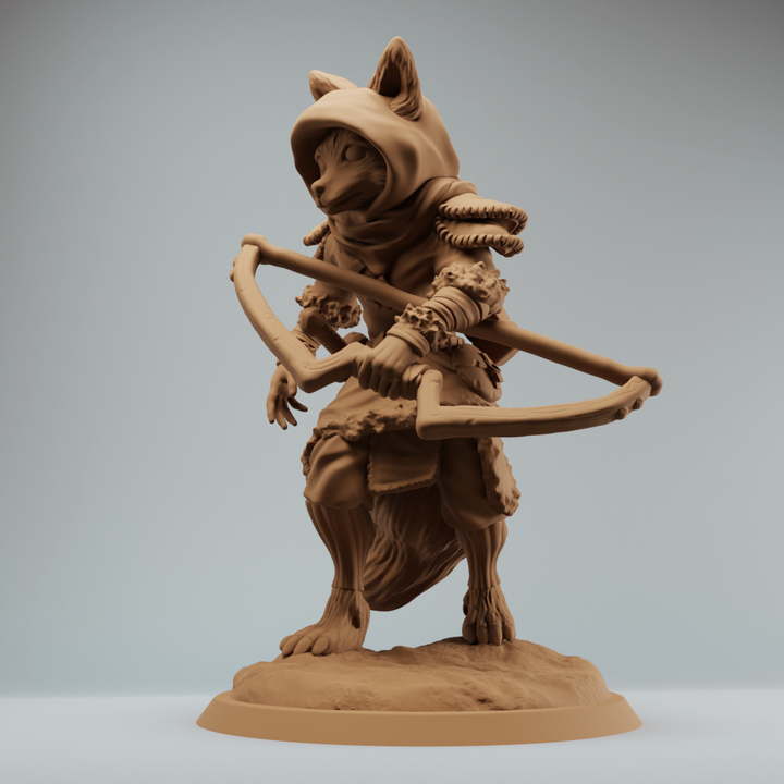 3D Printable Fox scout or ranger set of 4 miniatures - pre supported by ...