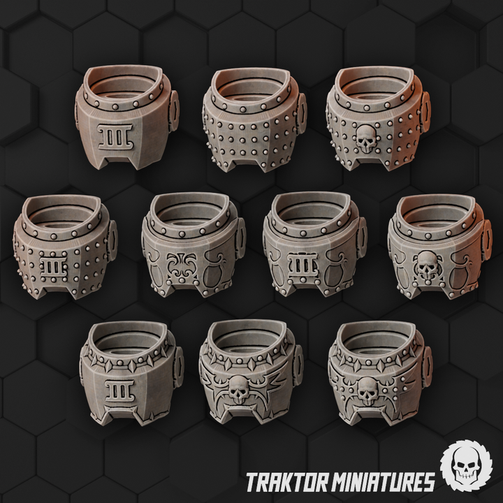 3D Printable Mk Hex Phoenix Torsos by Traktor Miniatures