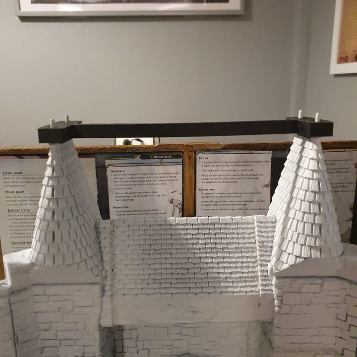 3D Printable Initiative tracker (custom fit specific dm screen) by Symon