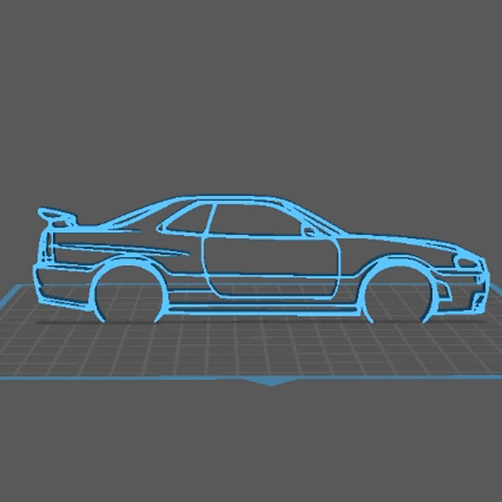 3D Printable Nissan - R34 GTR Nismo by Paul Wust