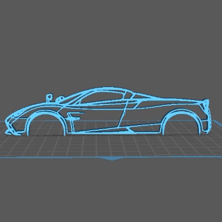 3D Printable Pagani - Huayra by Paul Wust
