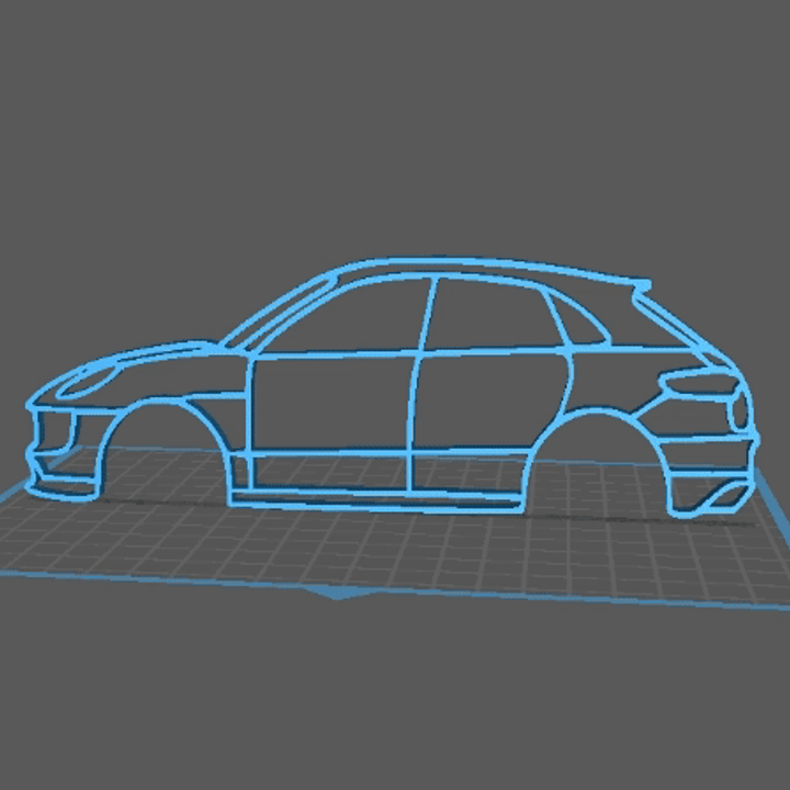 3D Printable Porsche - Macan by Paul Wust