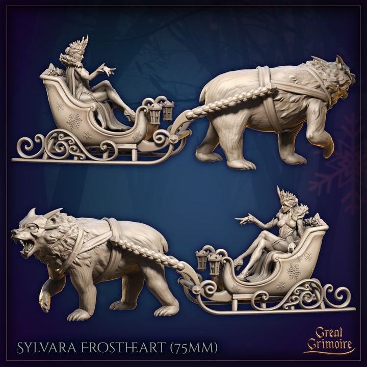 3D Printable Sylvara Frostheart by Great Grimoire