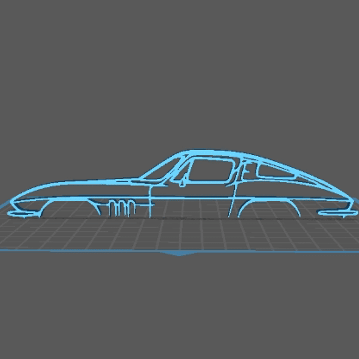 3D Printable Chevrolet - Corvette Stringray by Paul Wust