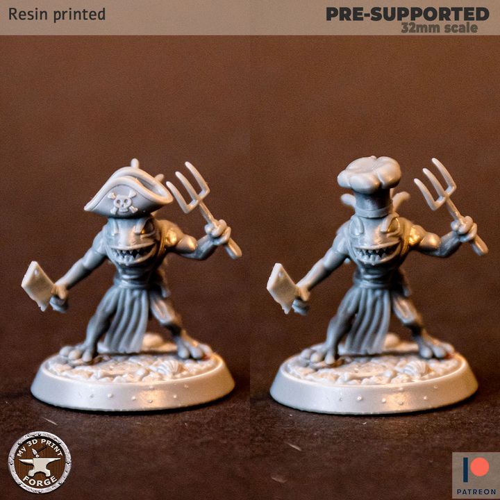 3D Printable Murloc Captain Cokie Attack by My3DPrintForge