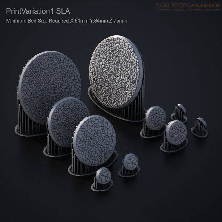 3D Printable Cobble Stone Round Base by TableTopMinis
