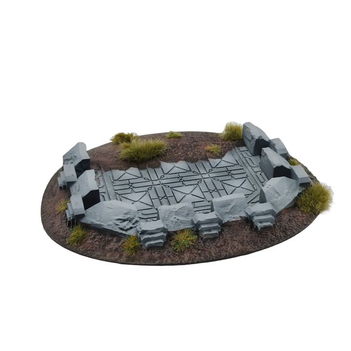 3D Printable Dwarven Mountain Terrain - Heavy Gun Position by Laser Terrain