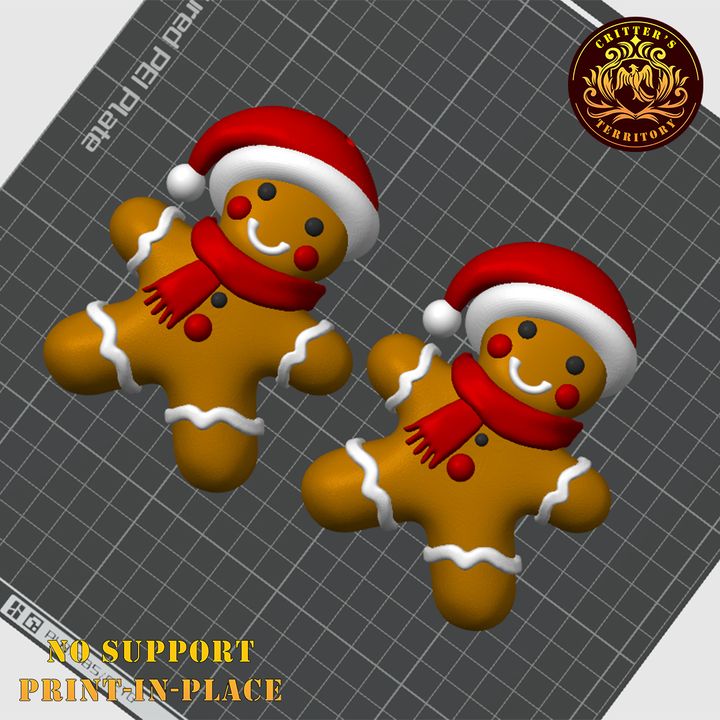 3D Printable Flexi Mini Gingerbread Man | Christmas Special | No ...