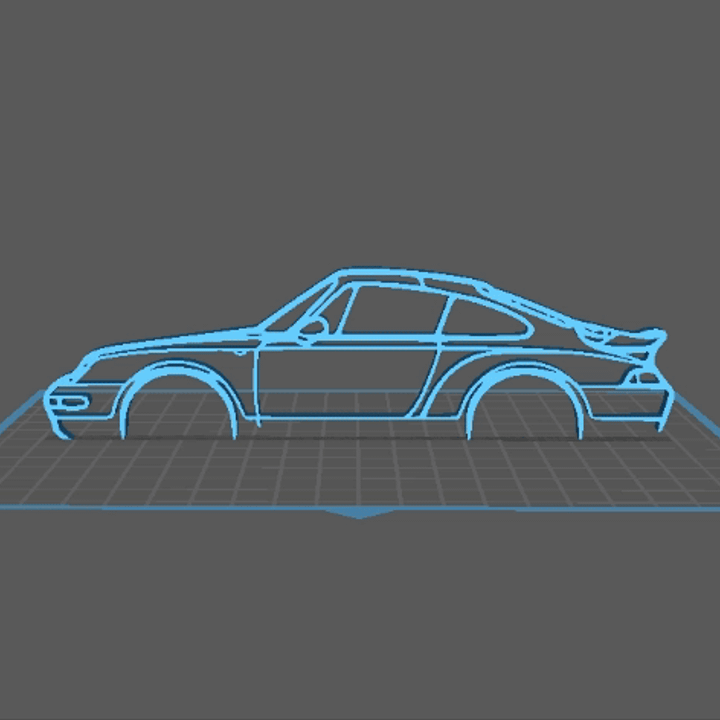 3D Printable Porsche - 911 Turbo 993 by Paul Wust