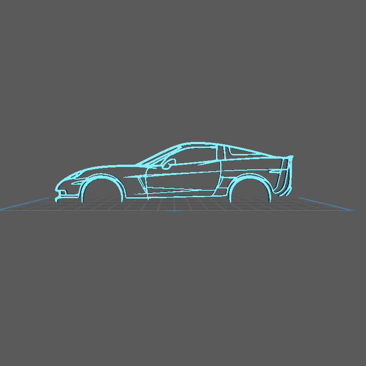 3D Printable Chevrolet - Corvette C6 Z06 by Paul Wust