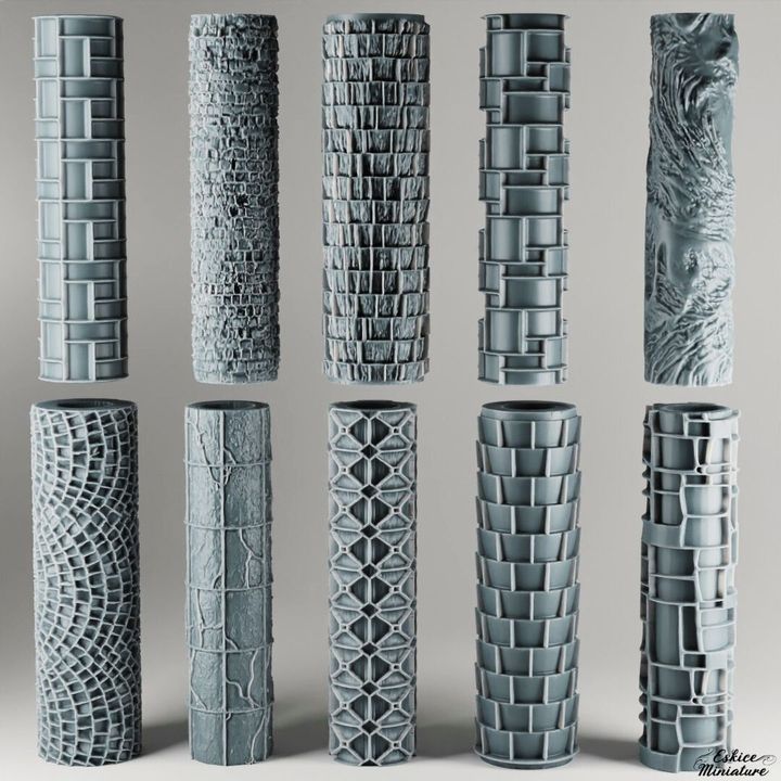 3D Printable Ultimate Roller and Texture pack by Eskice Miniature by ...