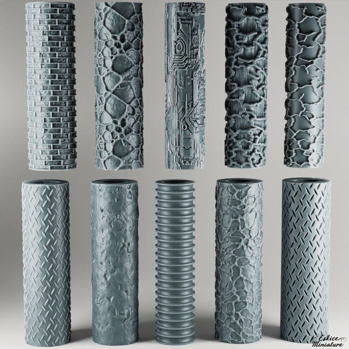 3D Printable Ultimate Roller and Texture pack by Eskice Miniature by ...
