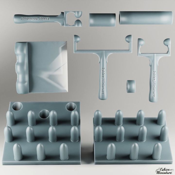 3D Printable Ultimate Roller and Texture pack by Eskice Miniature by ...