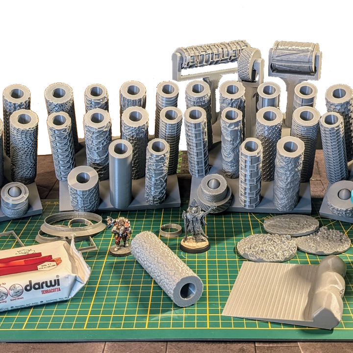3D Printable Ultimate Roller and Texture pack by Eskice Miniature by ...