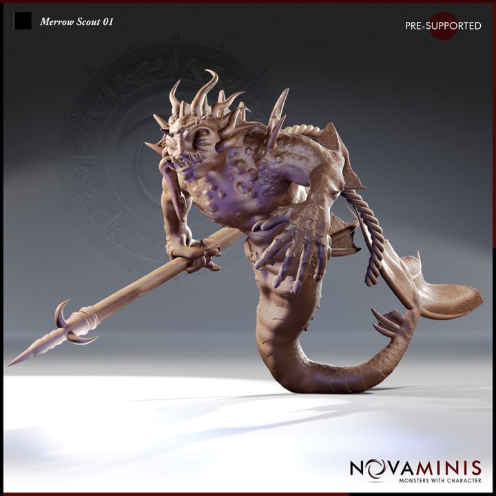 3D Printable Merrow Scout 01 by NovaMinis