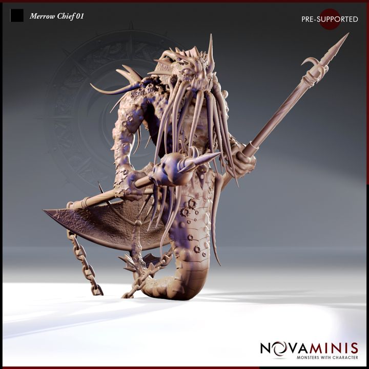 3D Printable Merrow Chief 01 by NovaMinis