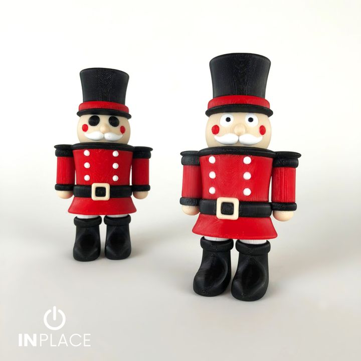 3D Printable Cute Nutcracker Articulated by Inplace