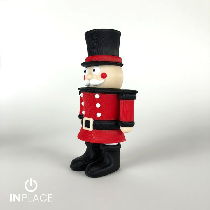 3D Printable Cute Nutcracker Articulated by Inplace