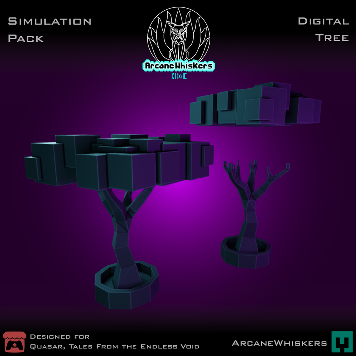 3D Printable Digital Trees by Arcane Whiskers