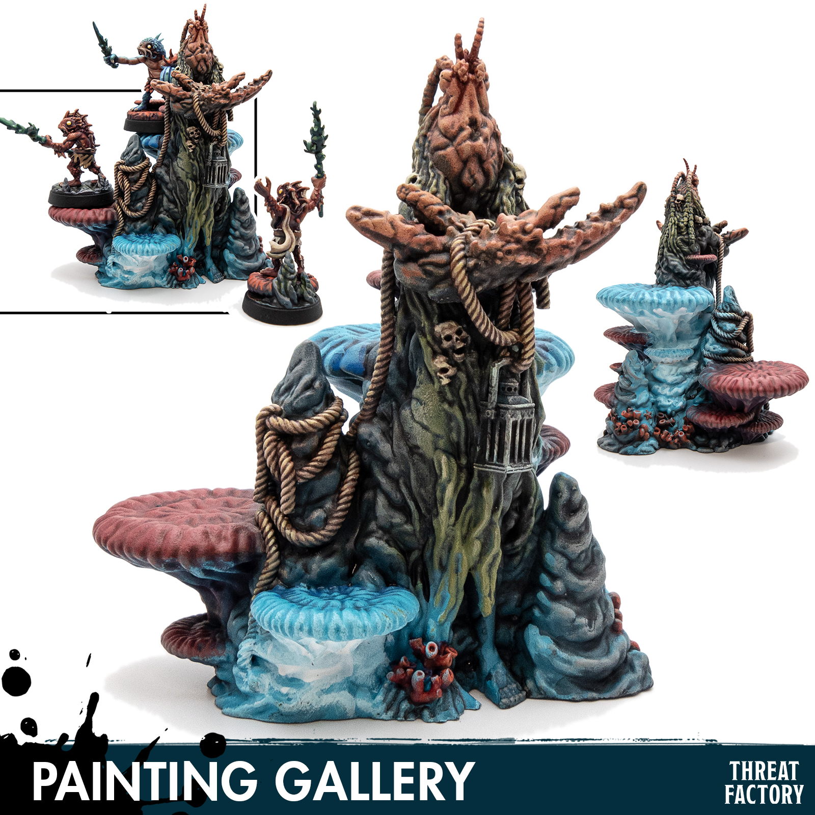 3D Printable Kuo-toa's godess statue by Threat Factory