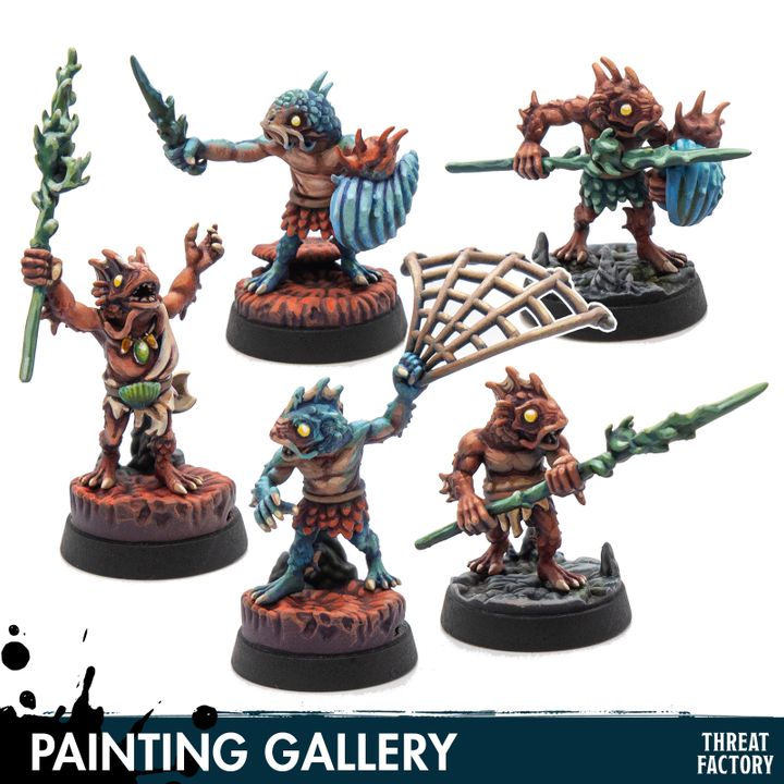 3D Print of Kuo-toa warband by ThreatFactory