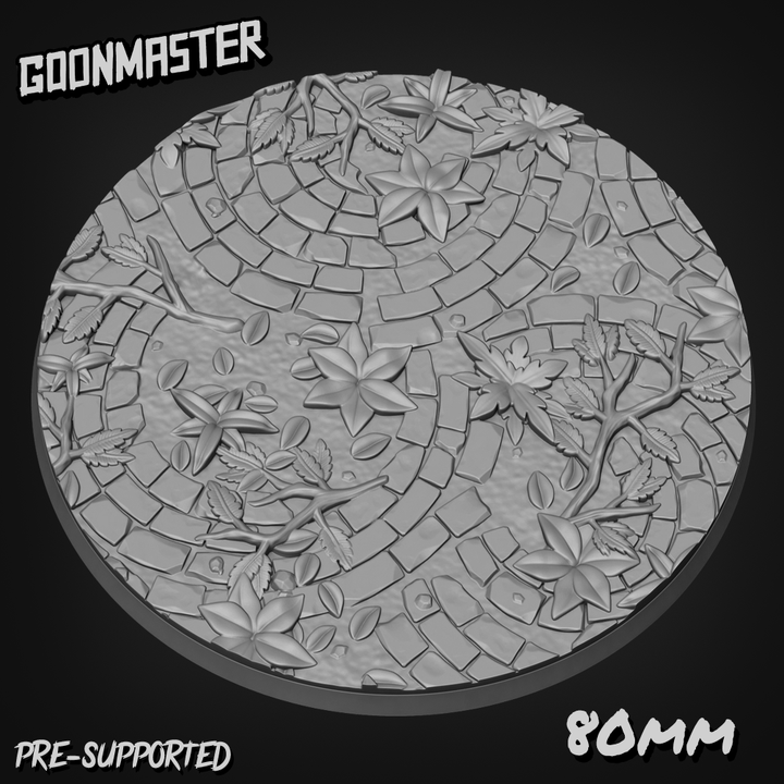 3D Printable Jungle Ruin Base Set by Goon Master