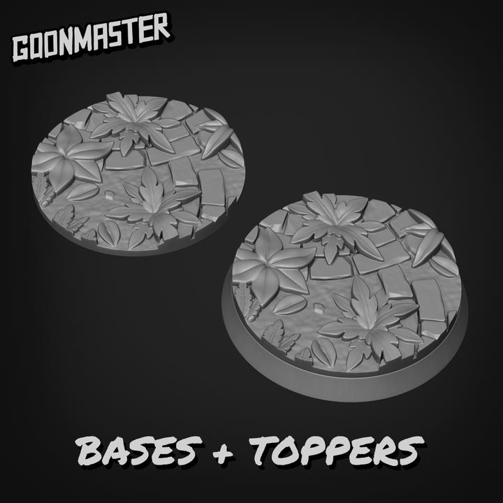 3D Printable Jungle Ruin Base Set by Goon Master