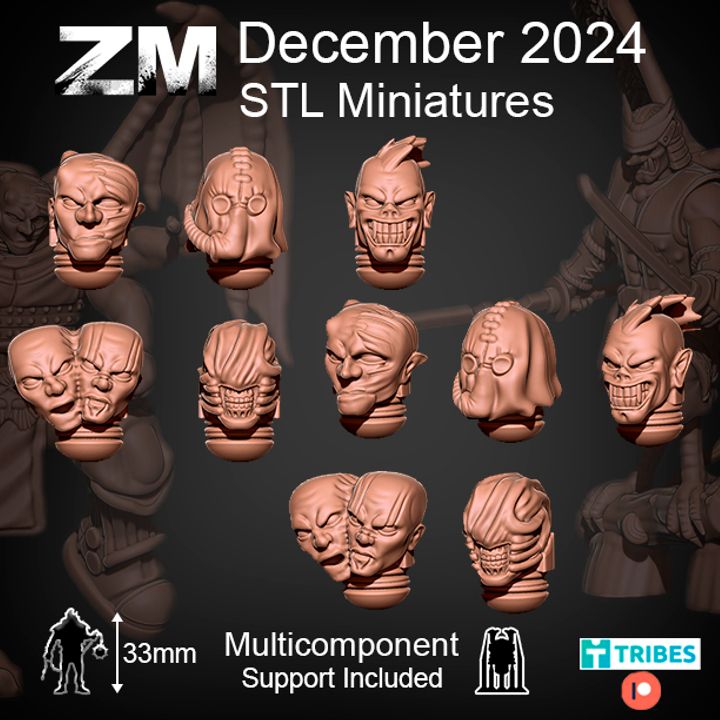 3D Printable Space Mutants by Zierzo Miniaturas
