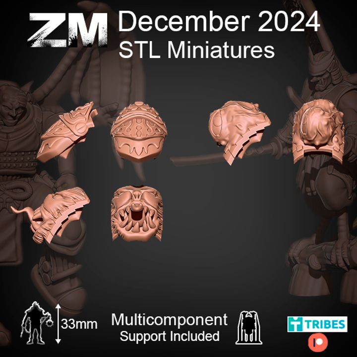 3D Printable Space Mutants by Zierzo Miniaturas