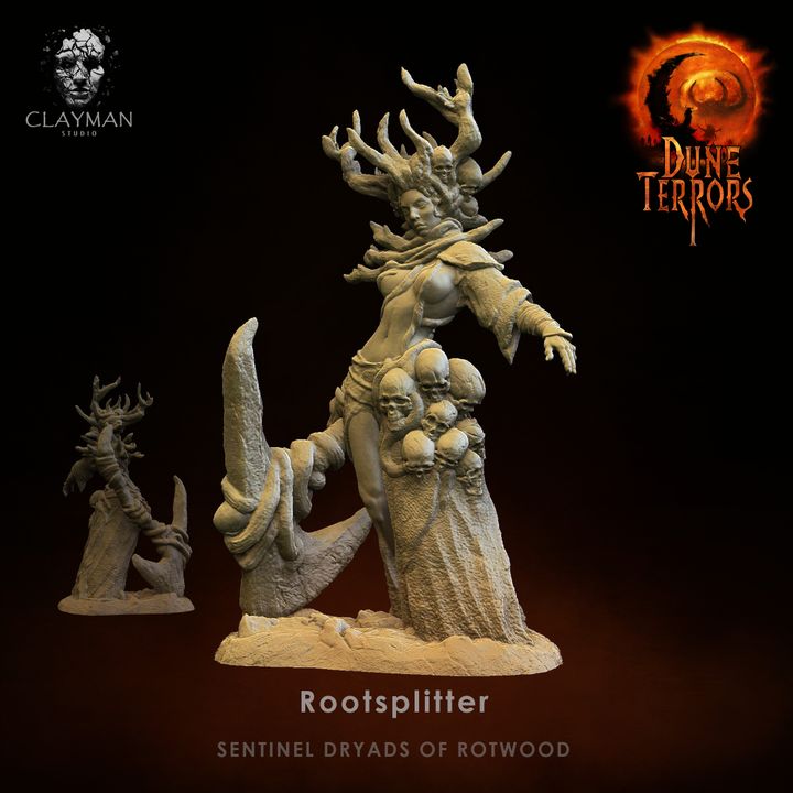 3D Printable Sentinel Dryads of Rotwood - 32mm - 75mm by Clayman Studio