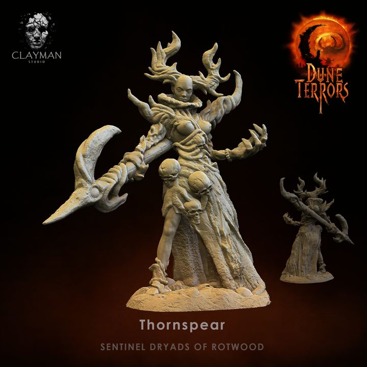 3D Printable Sentinel Dryads of Rotwood - 32mm - 75mm by Clayman Studio