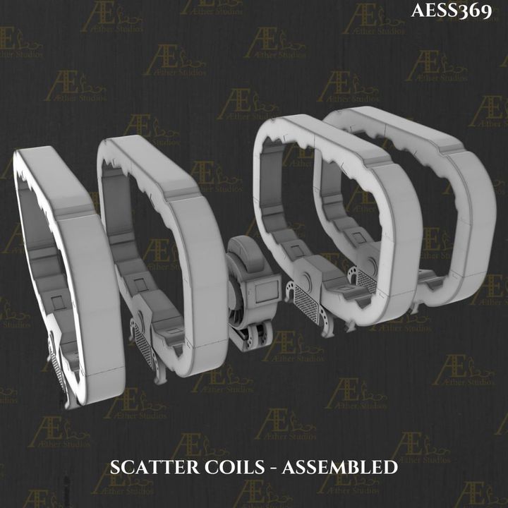 3D Printable AESS369 - Warp Coils by Aether Studios