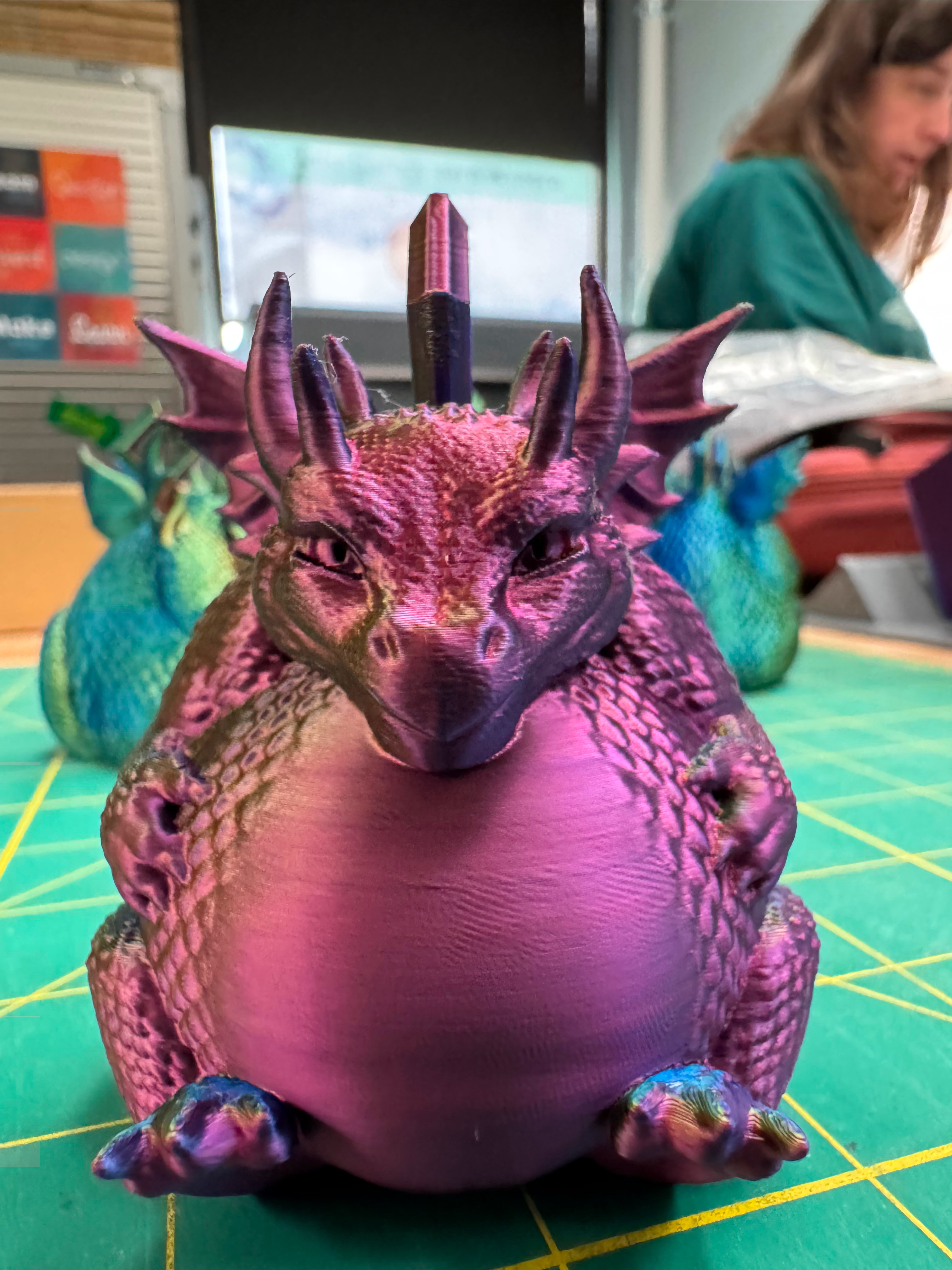 3D Printable Chonky Dragon Ornament - SUPPORT FREE! by FatesEnd