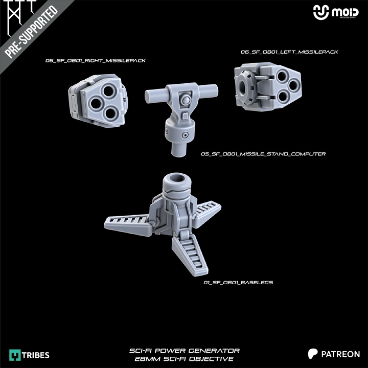 3D Printable SCIFI OBJECTIVE TOKENS S4 - S6 by Moid