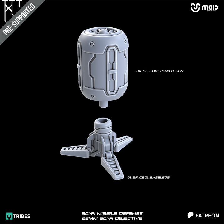 3D Printable SCIFI OBJECTIVE TOKENS S4 - S6 by Moid