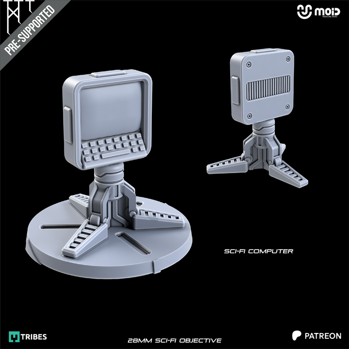 3D Printable SCIFI OBJECTIVE TOKENS S4 - S6 by Moid