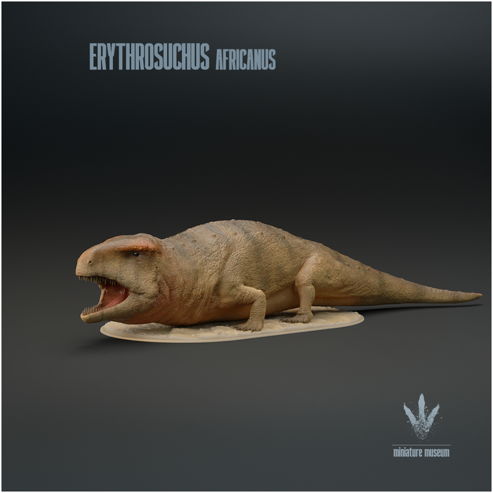 3D Printable Erythrosuchus africanus : Resting by Miniature Museum