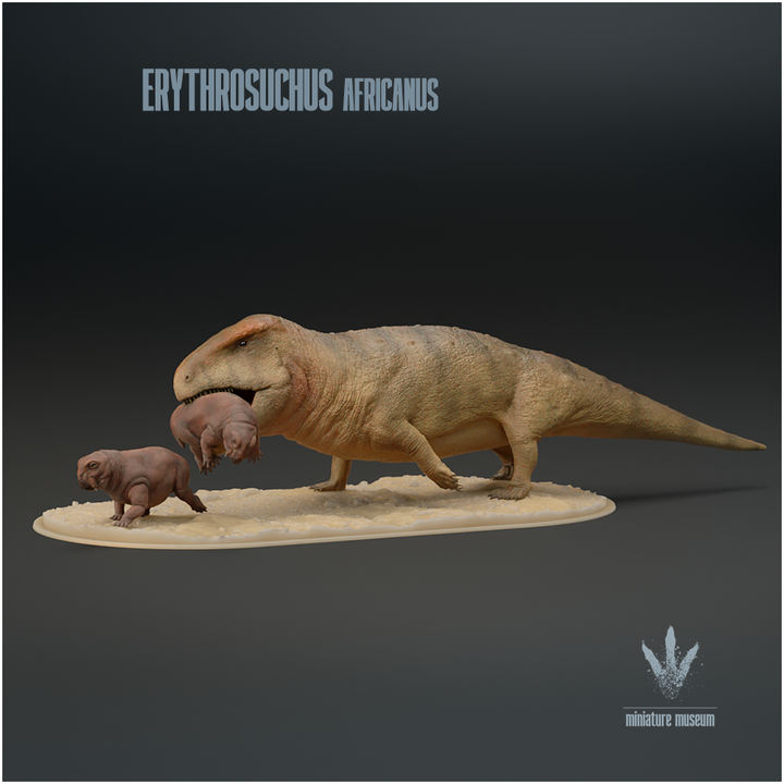 3D Printable Erythrosuchus africanus : Hunt by Miniature Museum