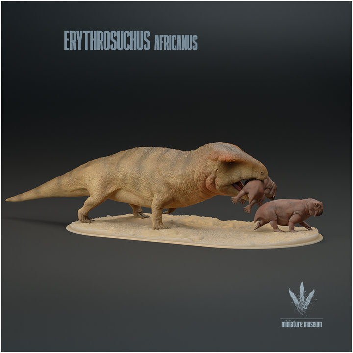 3D Printable Erythrosuchus africanus : Hunt by Miniature Museum